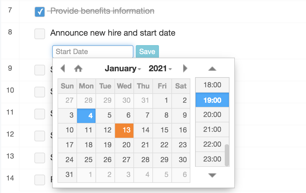 Date Data Types Collect Dates In Your Checklists